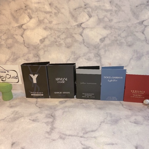 Yves Saint Laurent | Other | Bundle 5 Designer Samples Ysl Giorgio ...